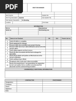Pump Check Sheet | PDF | Pump | Pipe (Fluid Conveyance)