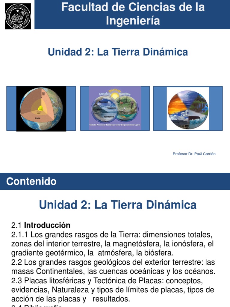 GF 03. - La Tierra Dinamica | PDF | Placas tectónicas | Tierra