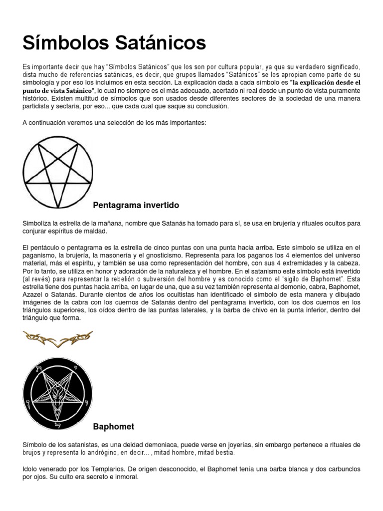 Símbolos Satánicos | PDF | Nerón | Religión y creencia