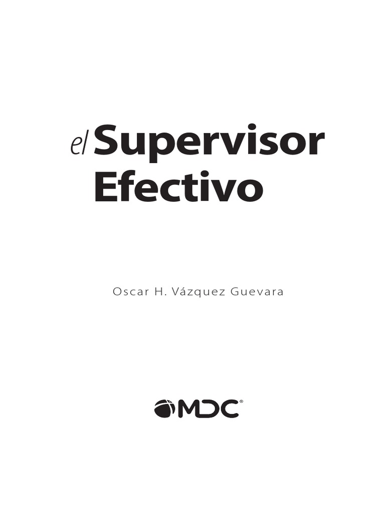 Supervision Efectiva | PDF | Liderazgo | Business