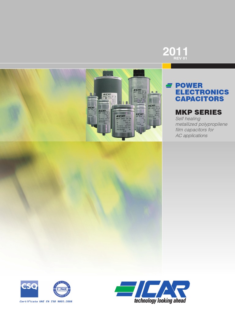Power Electronics Capacitors: MKP Series | PDF | Capacitor | Rectifier