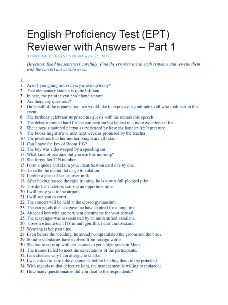 English Proficiency Test | PDF | Epigraphy | Ancient Egypt