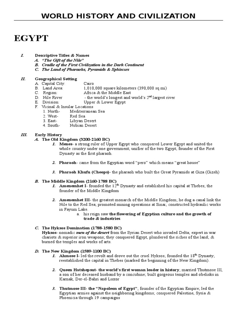 World History & Civ 1 Handout Part 1 | PDF | Babylon | Ancient Rome World History & Civ 1 Handout Part 1 | PDF | Babylon | Ancient Rome