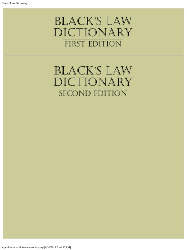 Black's Law Dictionary | PDF | Judge | Equity (Law)