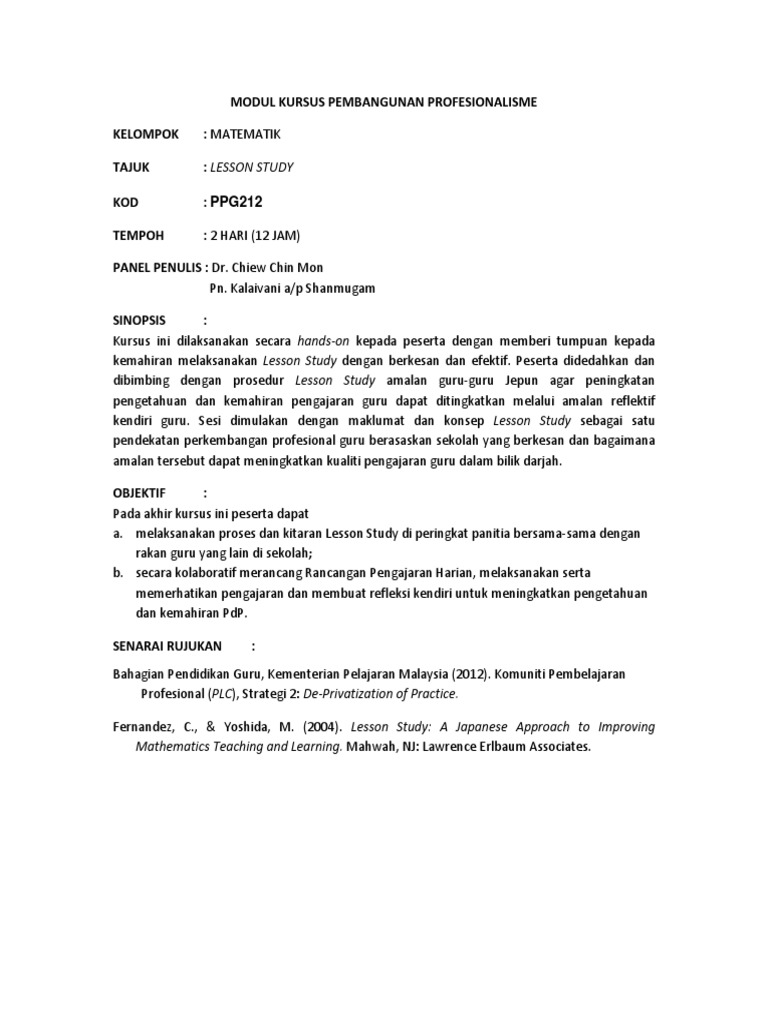 7.modul Lesson Study | PDF