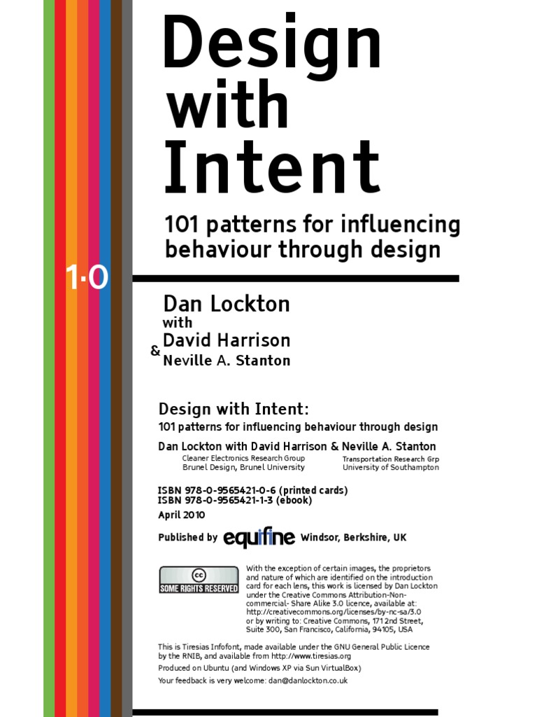 Design with Intent: 101 Behaviour Patterns | PDF | Art | Technology ...