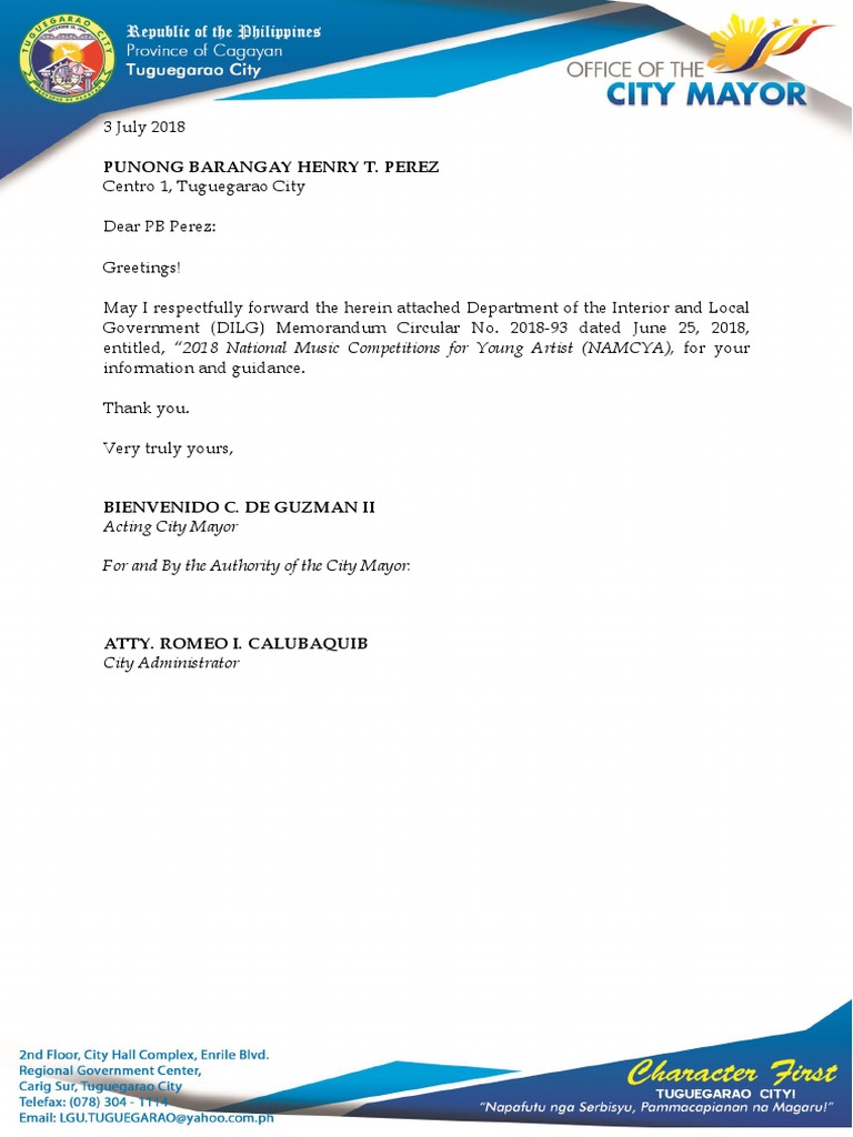 DILG Memorandum Circular 2018-36 | Philippines | Local Government