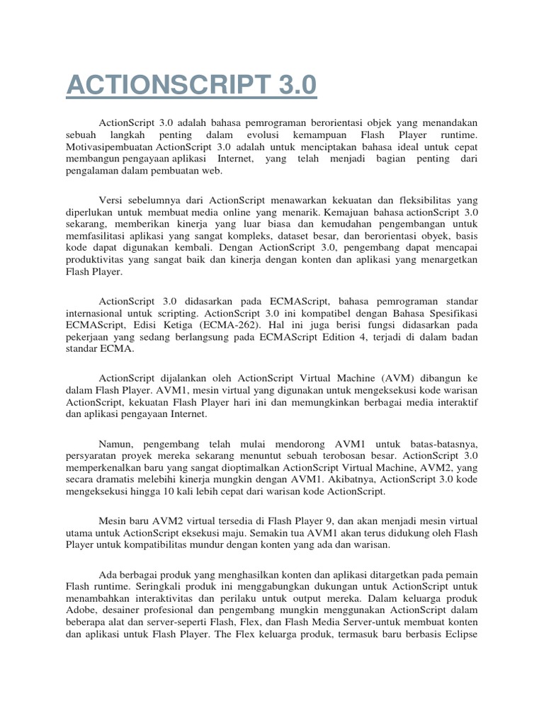 Actionscript 3 | PDF