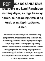 Panalangin NG Pagsisisi | PDF