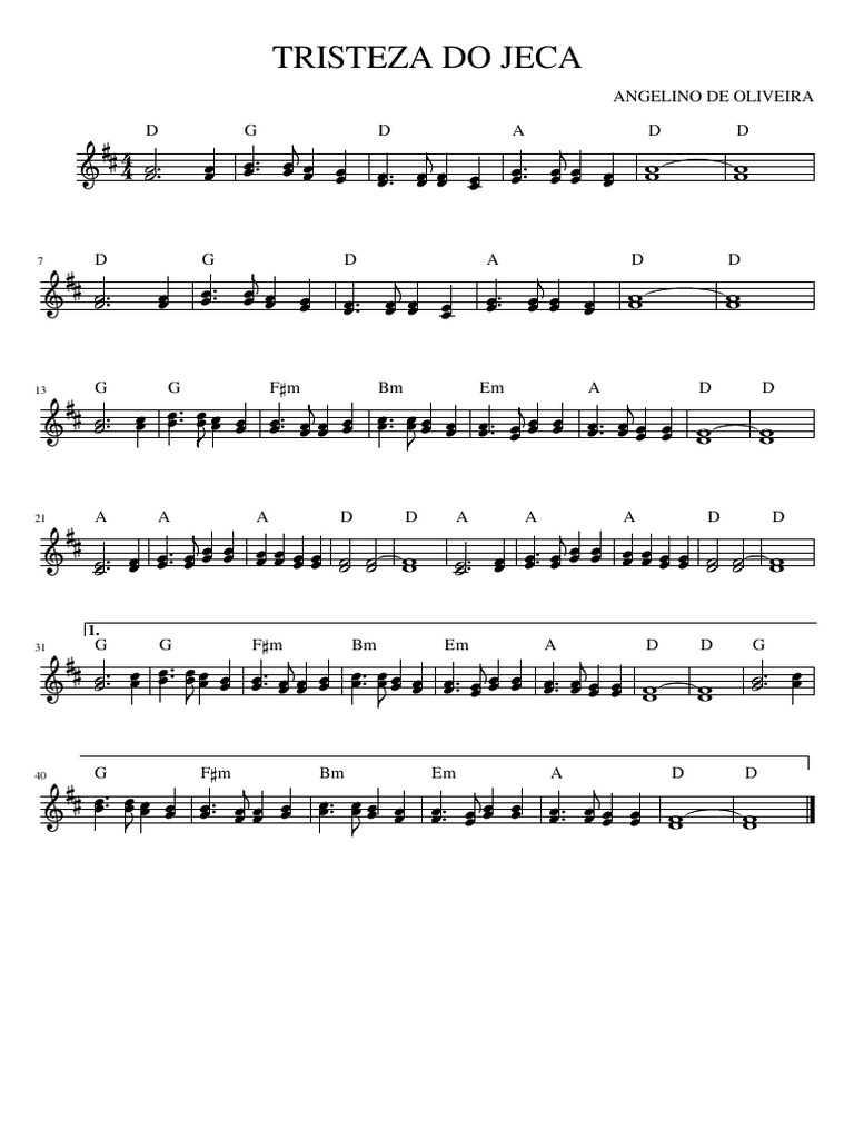 Tristeza Do Jeca | PDF