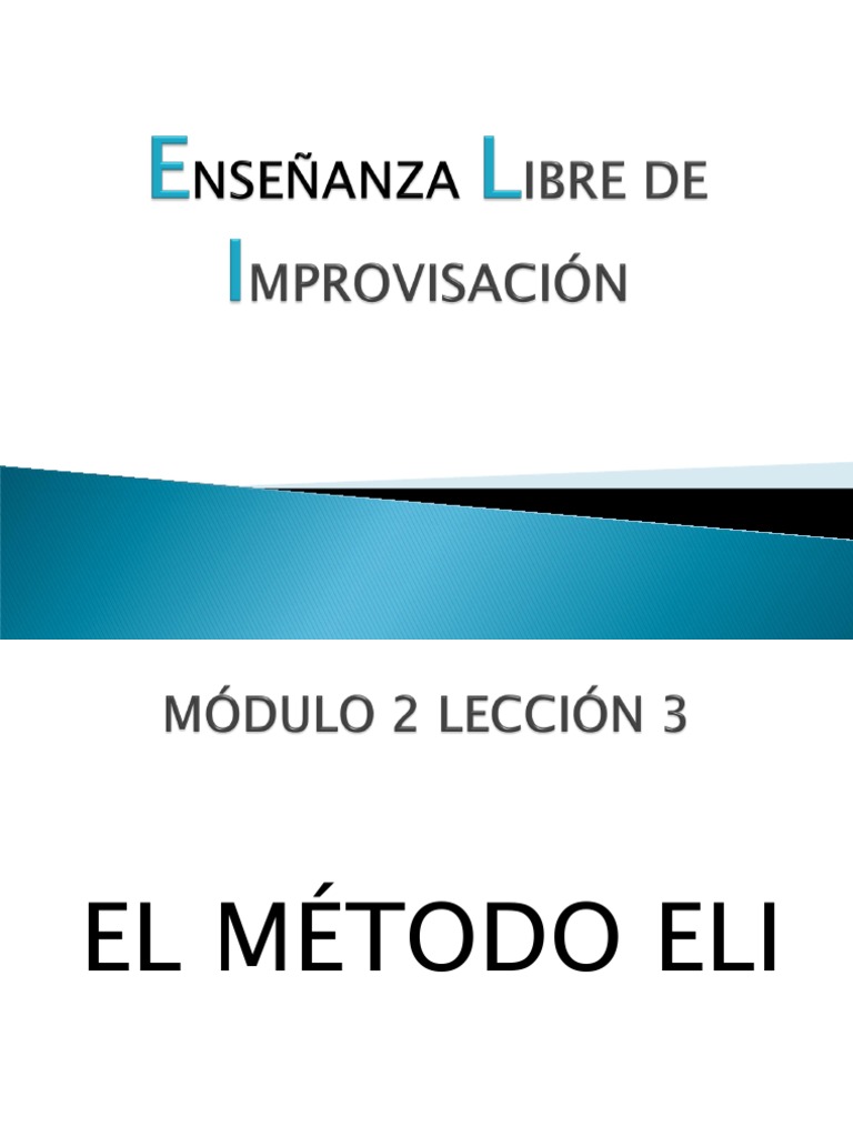 El Metodo Eli Parte I | PDF | Constructivismo (filosofía de la educación) | Aprendizaje