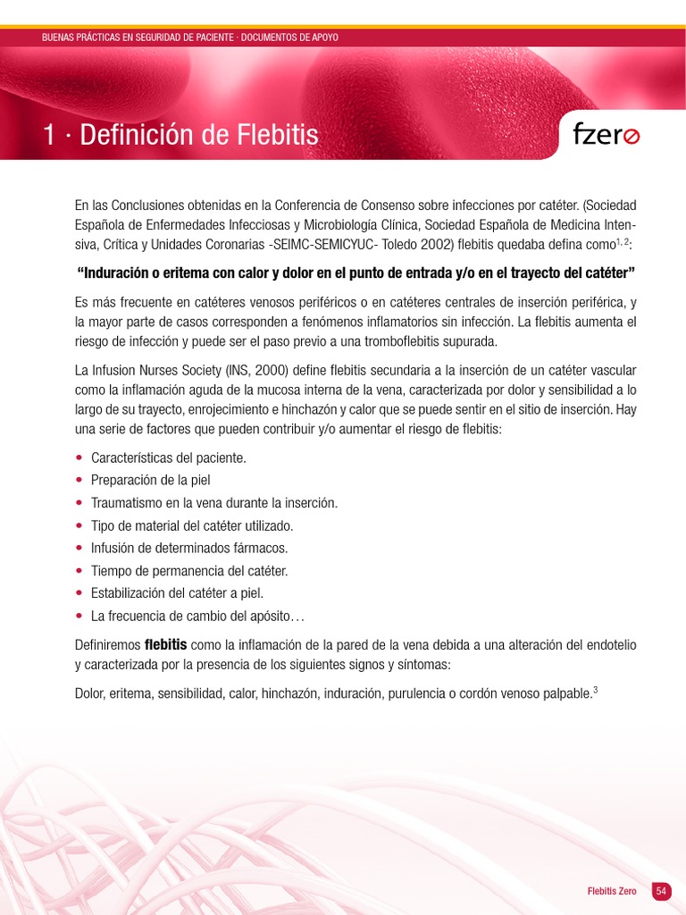 1 Definición-Flebitis | PDF | Septicemia | Epidemiología