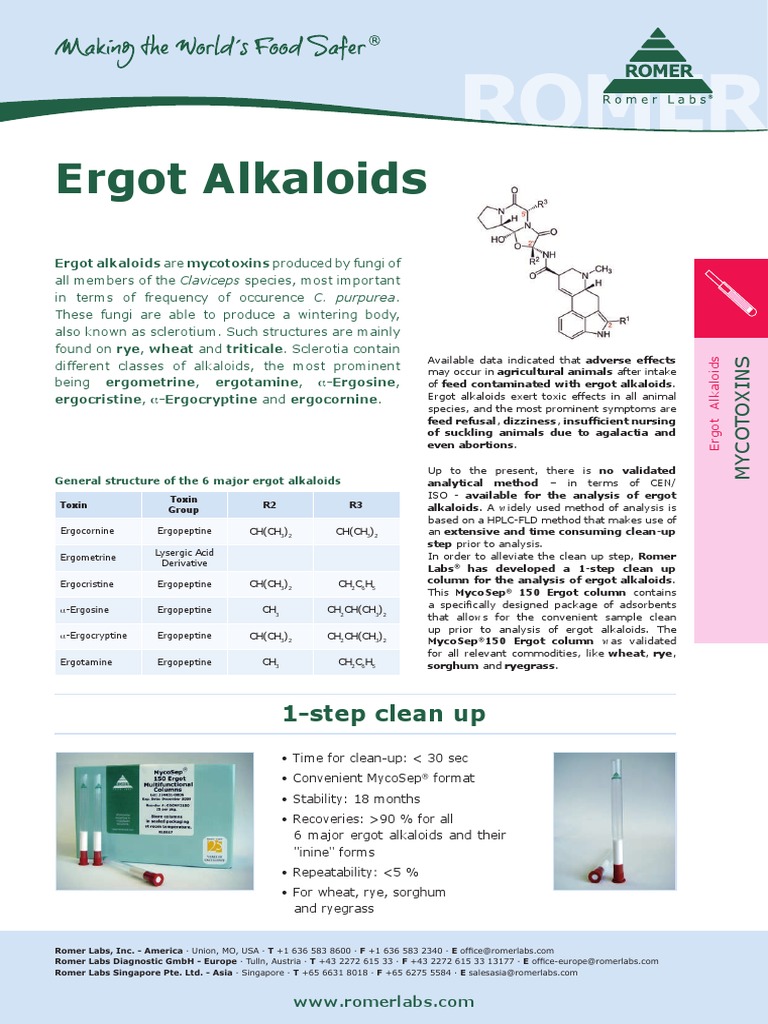 Ergot Alkaloids Is Biopure 2016 | PDF | Nature