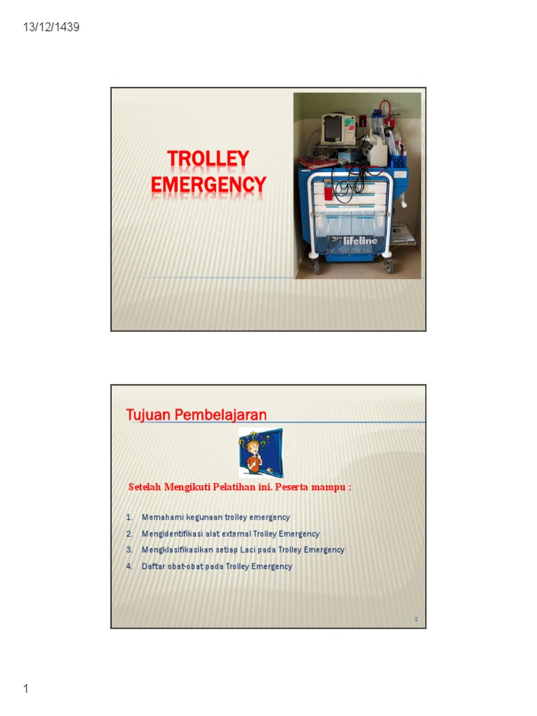 Fungsi dan Isi Trolley Emergency | PDF