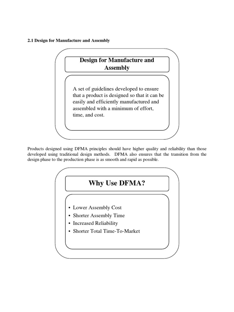 Design For Manufacture and Assembly: Why Use DFMA? | PDF | Art | Computers