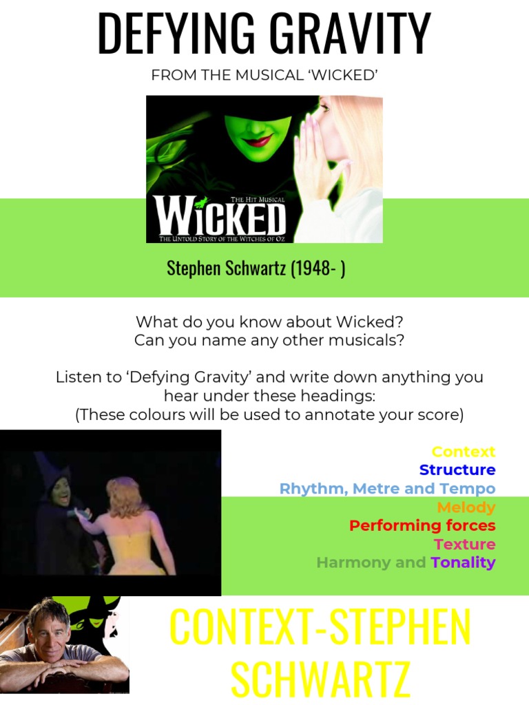 Wicked | PDF | Song Structure | Performing Arts