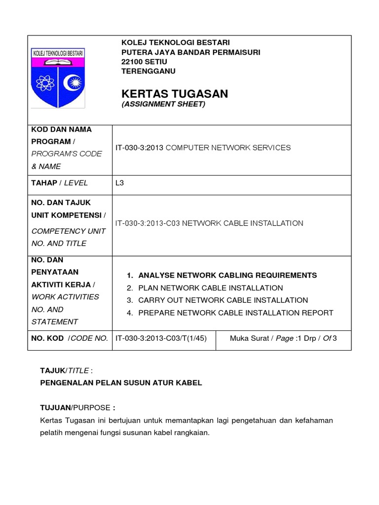 KT Susunan Kabel | PDF