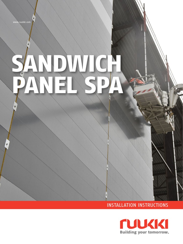 Assembly Instructions For Sandwich Panels - Ruukki | PDF | Wall | Recycling