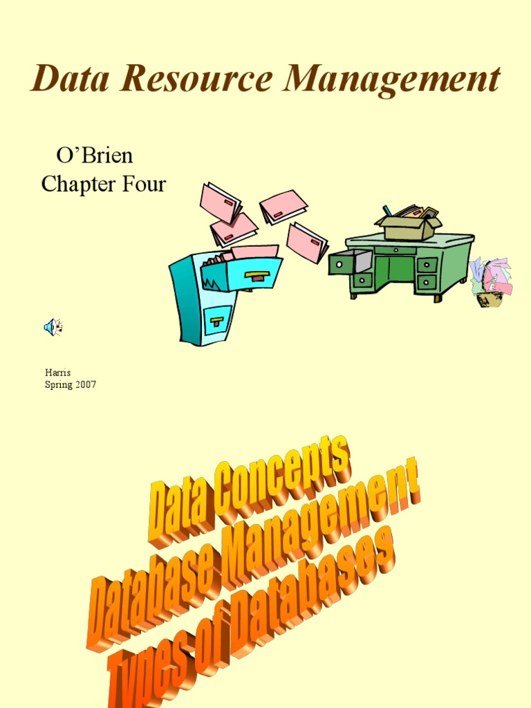 Data Resource Management: O'Brien Chapter Four | PDF | Databases | Internet & Web