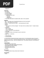 Thyroid Status Examination OSCE Checklist Geeky Medics | PDF | Thyroid ...