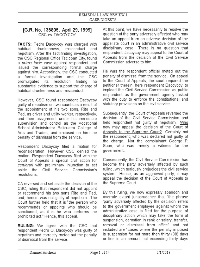 Case Digests On Civil Procedure Part II | PDF | Complaint | Jurisdiction