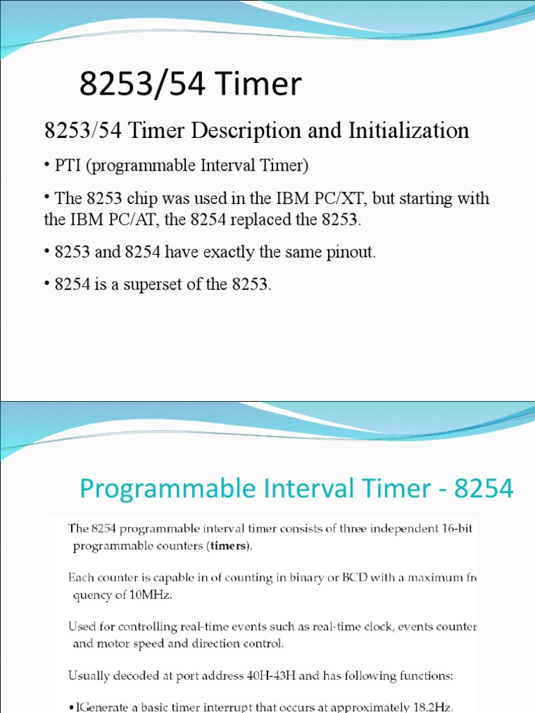 8254 Timer | PDF | Computer Engineering | Digital Electronics