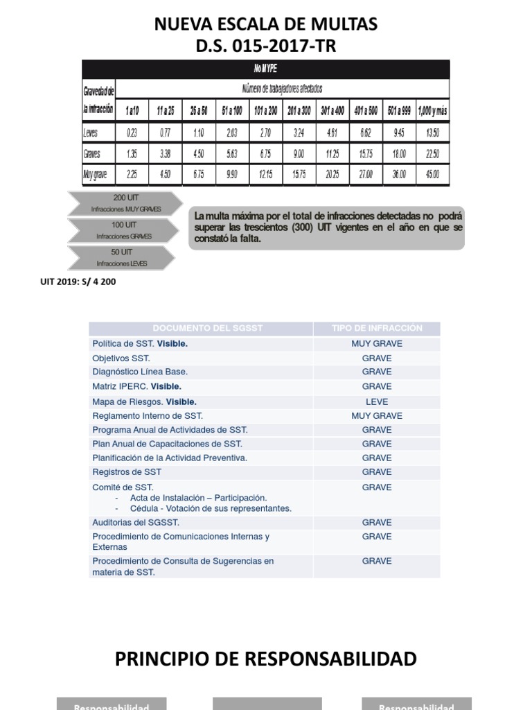 Multas y Sanciones en SST | PDF