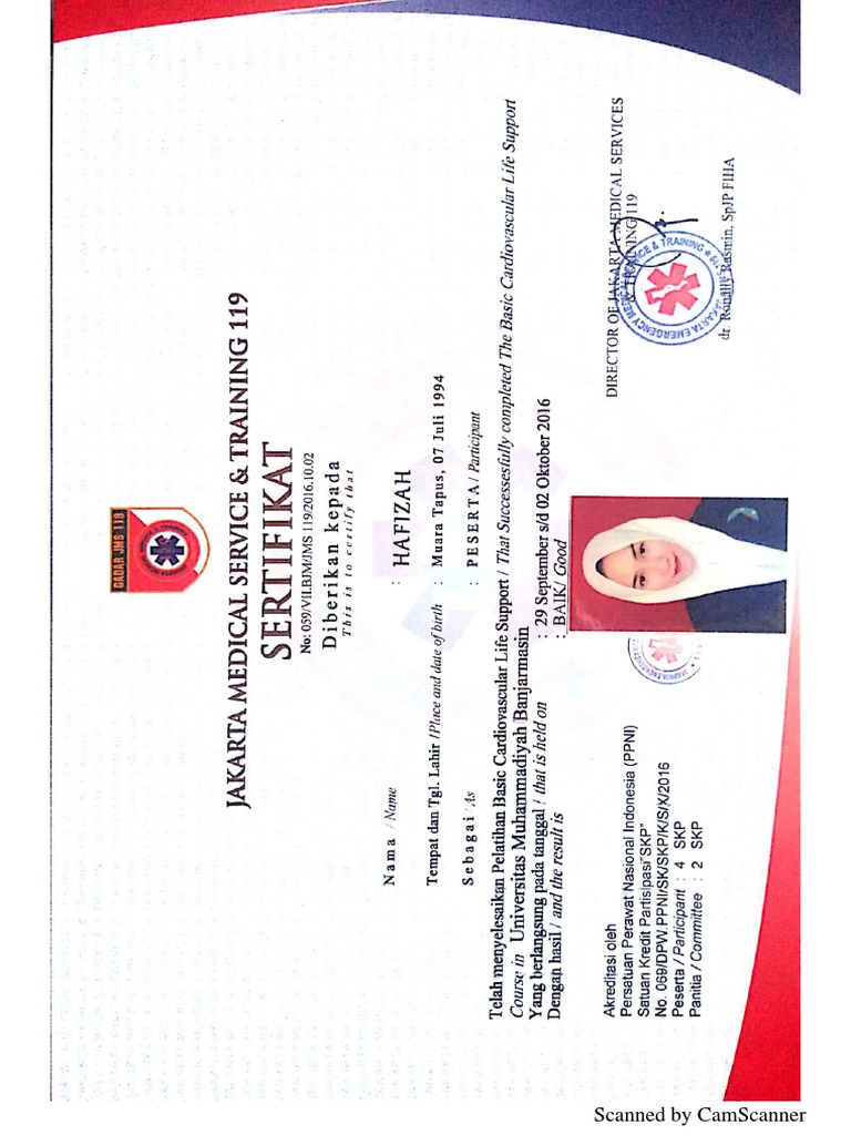 Sertifikat BCLS | PDF