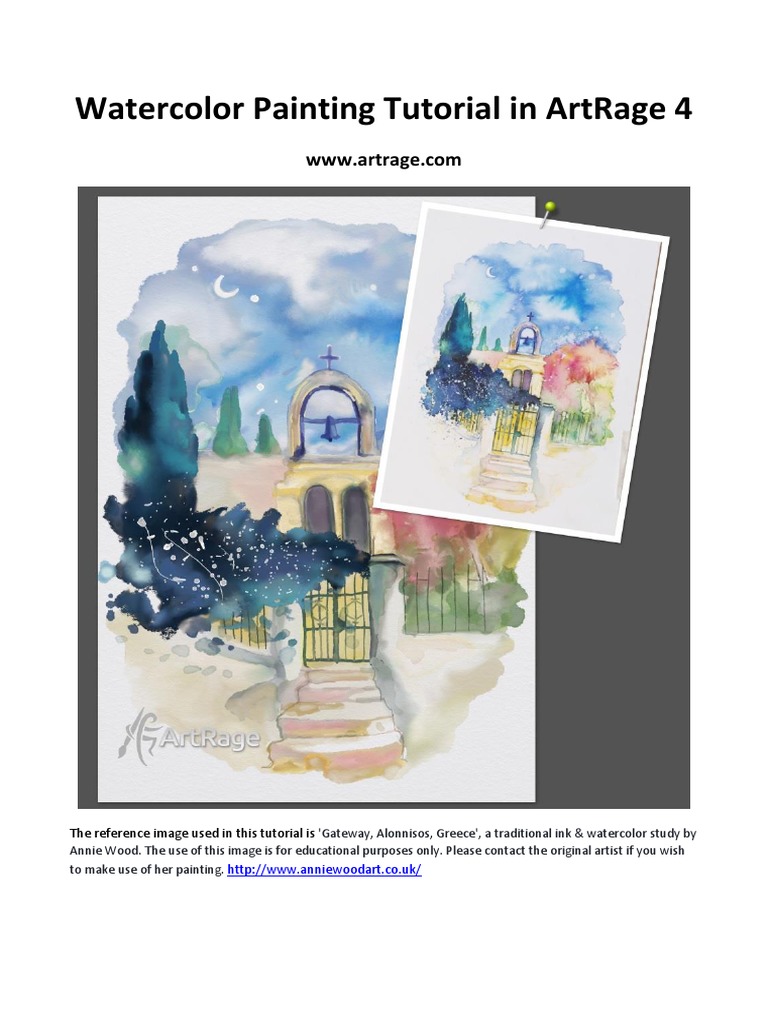 Digital Watercolour Painting Using ArtRage | PDF | Watercolor Painting | Paintings