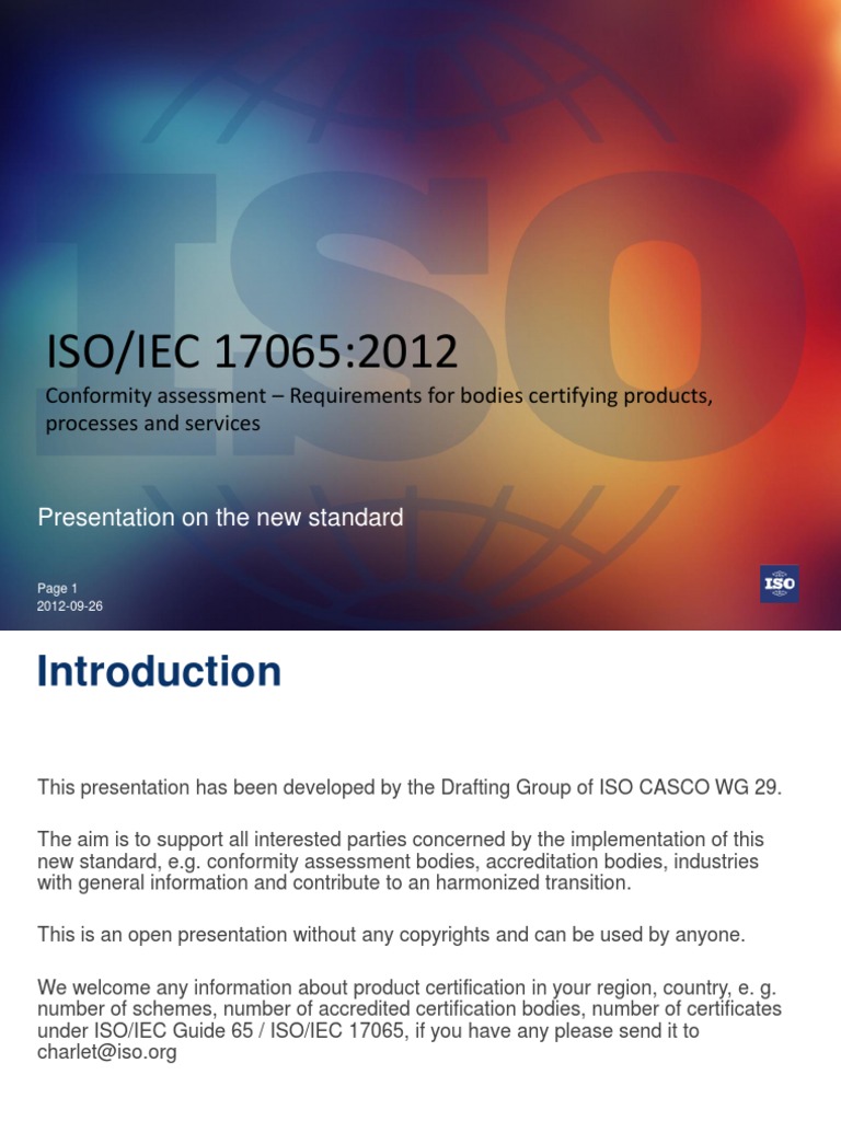 ISO/IEC 17065:2012: Conformity assessment – Requirements for bodies ...