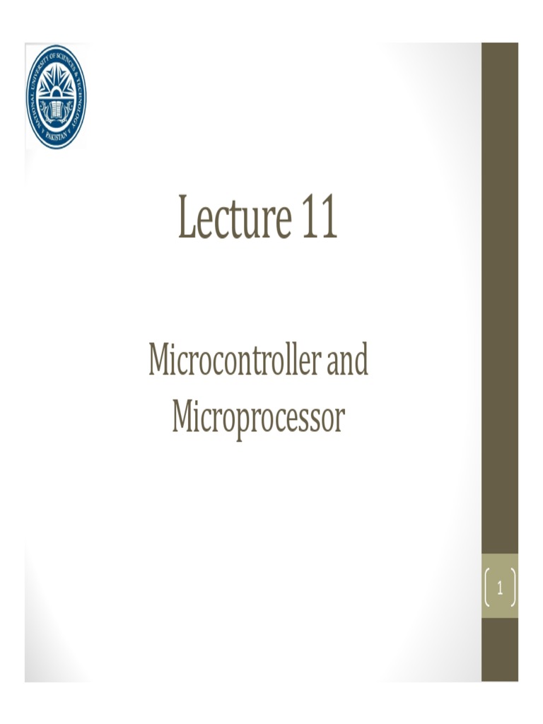 Microcontroller and Microprocessor | PDF | Microcontroller | Central Processing Unit
