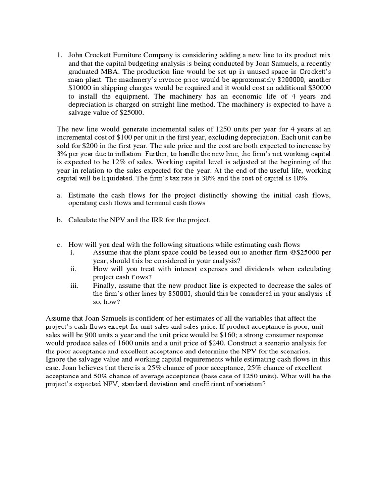 Case 2 | Download Free PDF | Depreciation | Net Present Value