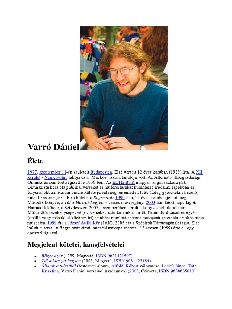 Varró Dániel | PDF