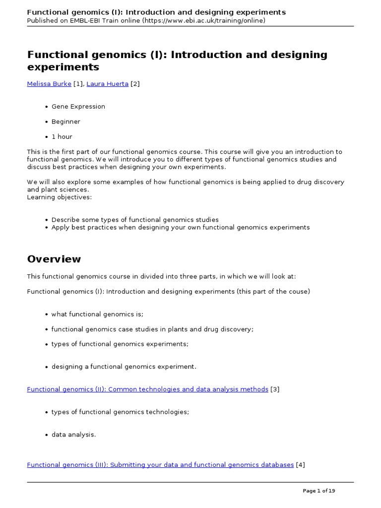 EMBL-EBI Train Online | PDF | Genomics | Single Nucleotide Polymorphism