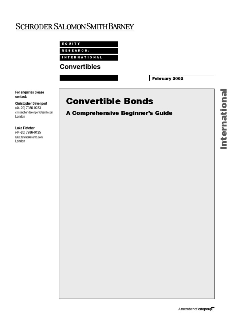 Convertible Bonds | PDF | Convertible Bond | Bonds (Finance)