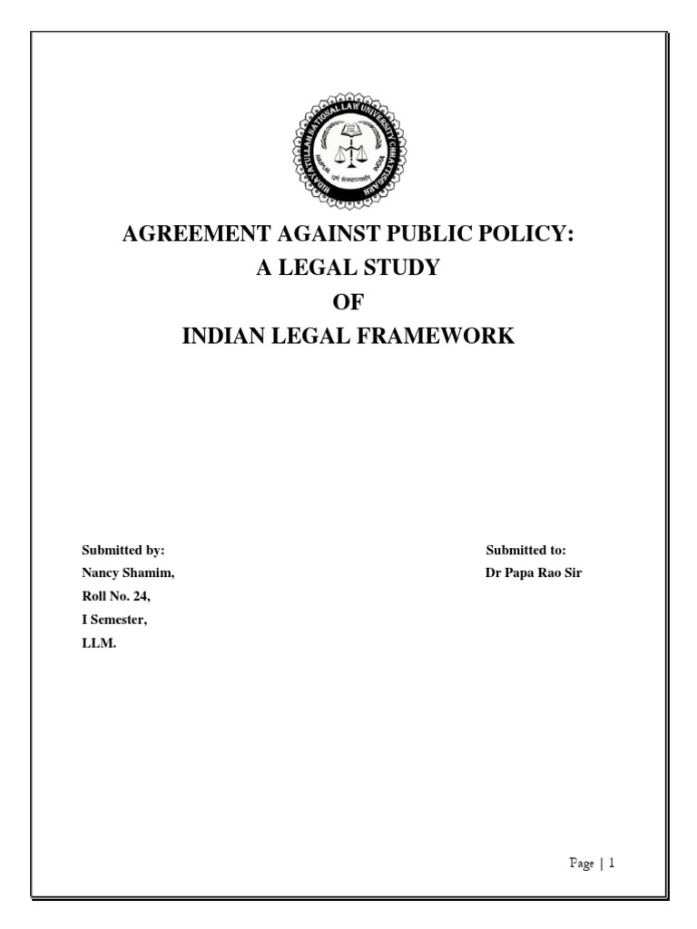 Contract Assignment | PDF | Public Policy Doctrine | Marriage