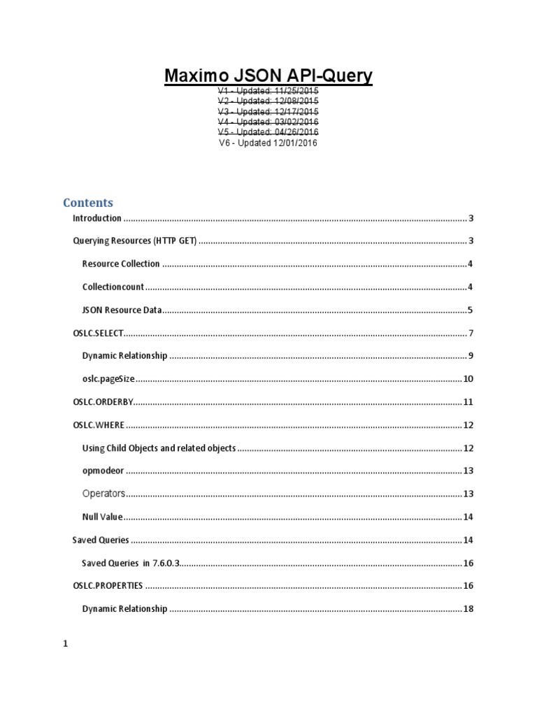 Maximo JSON API - Query | PDF | Http Cookie | Web Development