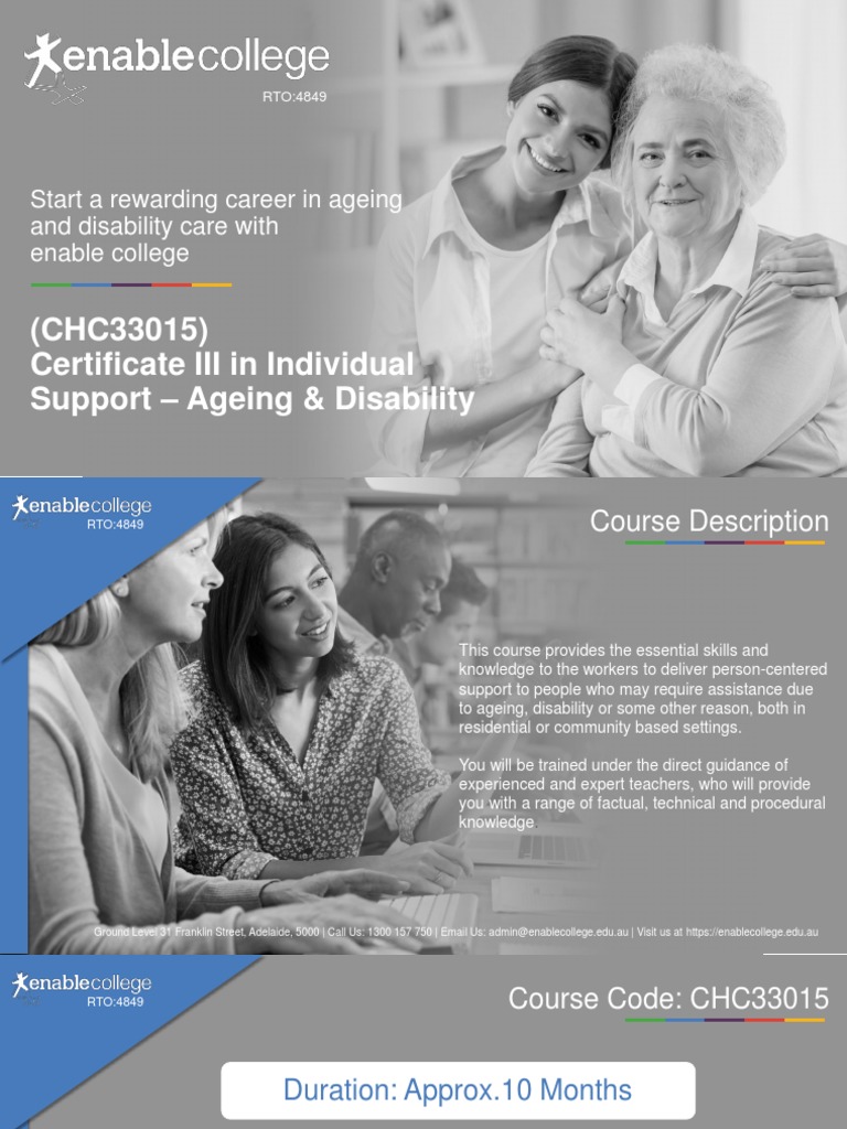 Certificate III in Individual Support | PDF | Disability | Learning