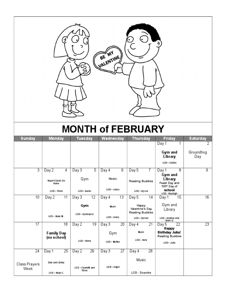 February Calendar 2019 | PDF | Christian Festivals And Holy Days ...