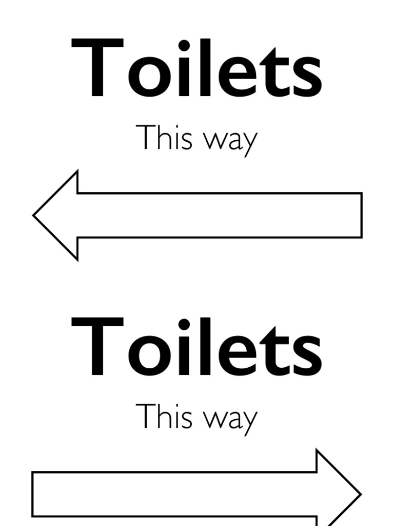 Toilets: This Way | PDF