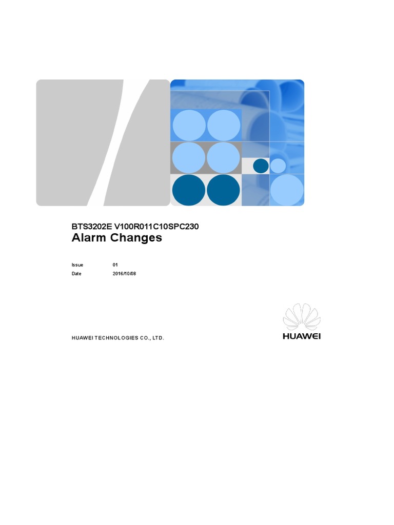 BTS3202E V100R011C10SPC230 Alarm Changes | PDF | Trademark | Parameter (Computer Programming)