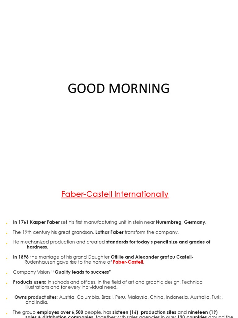 Good Morning | PDF | Pencil | Art Materials