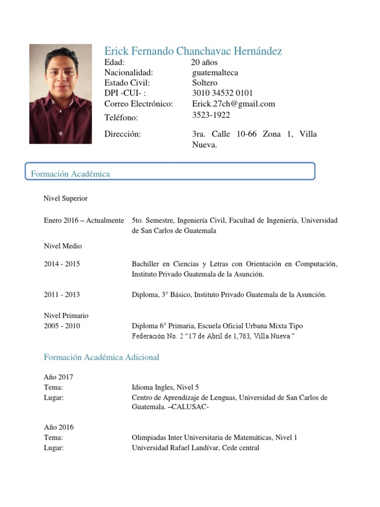 CV Erick Final | PDF