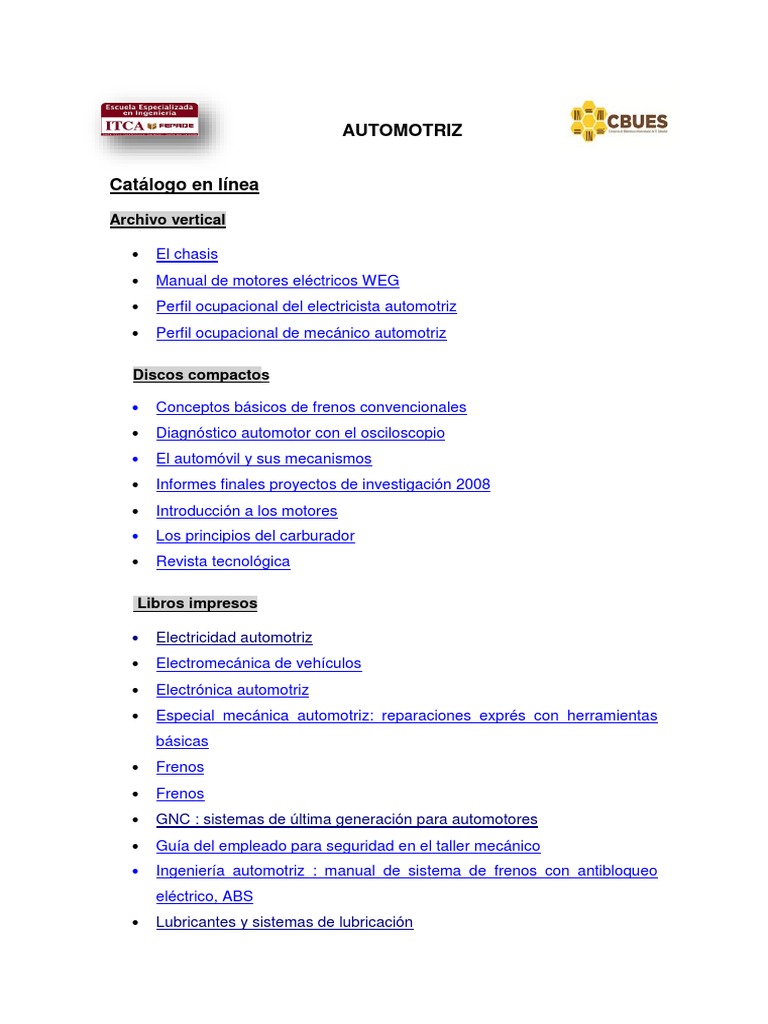 Mecanica Automotriz Pdf Coche Motor Diesel