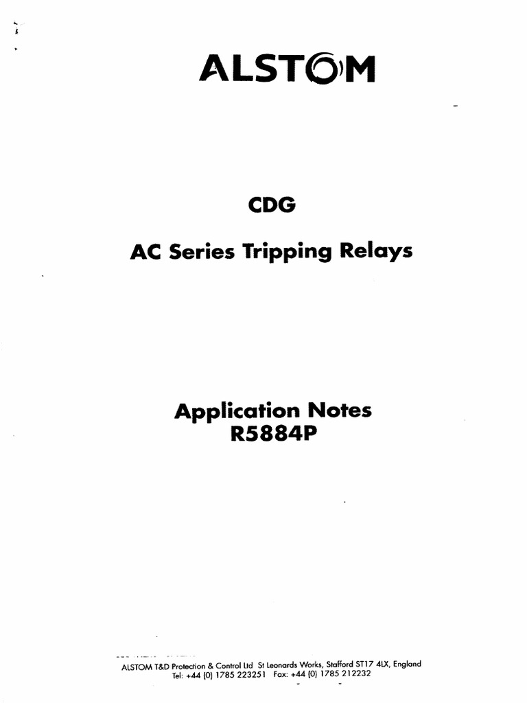 CDG Relays PDF | PDF