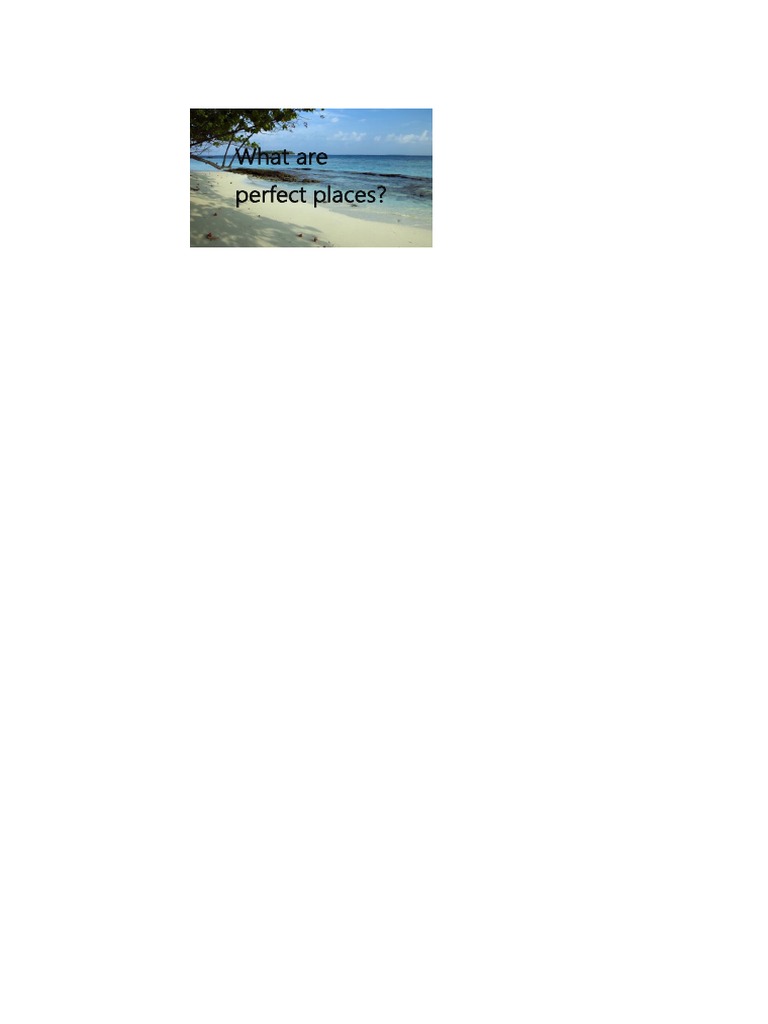 Discovering Perfect Places | PDF