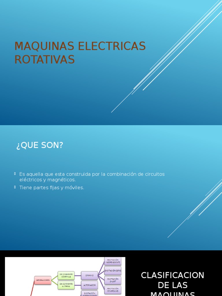 Maquinas Electricas Rotativas | PDF | Inductor | Generador eléctrico