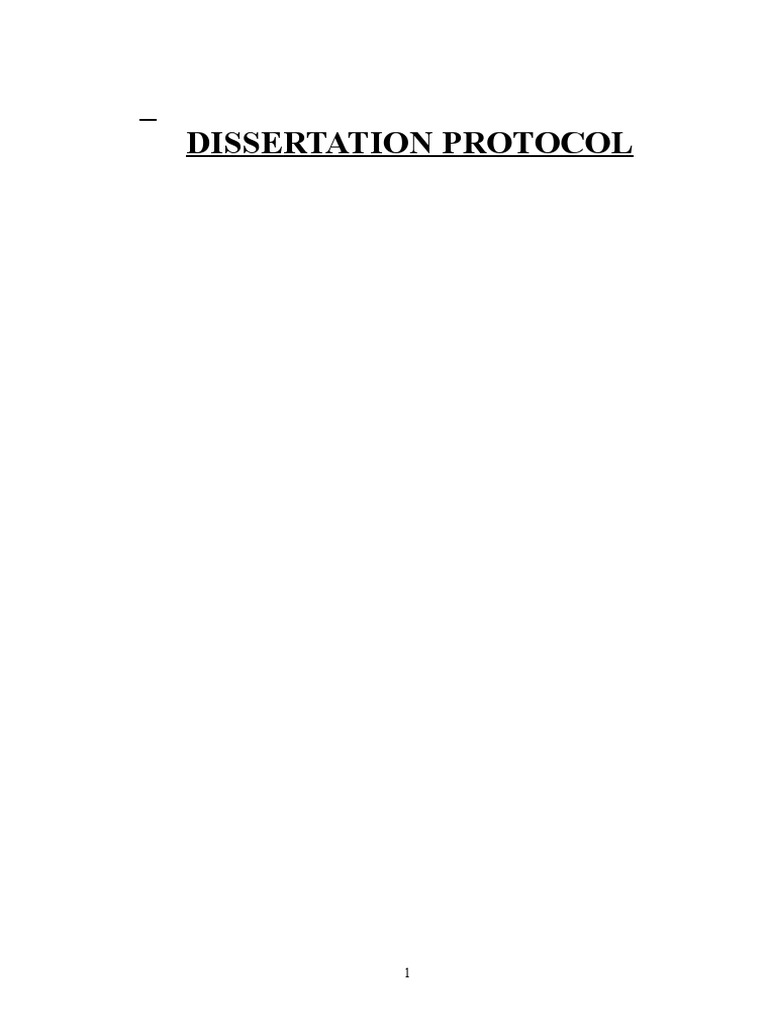 Dissertation Protocol | PDF | Hypoglycemia | Diabetes Mellitus Type 2