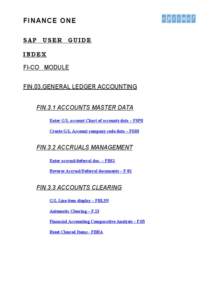 GL Training | PDF | Balance Sheet | Debits And Credits