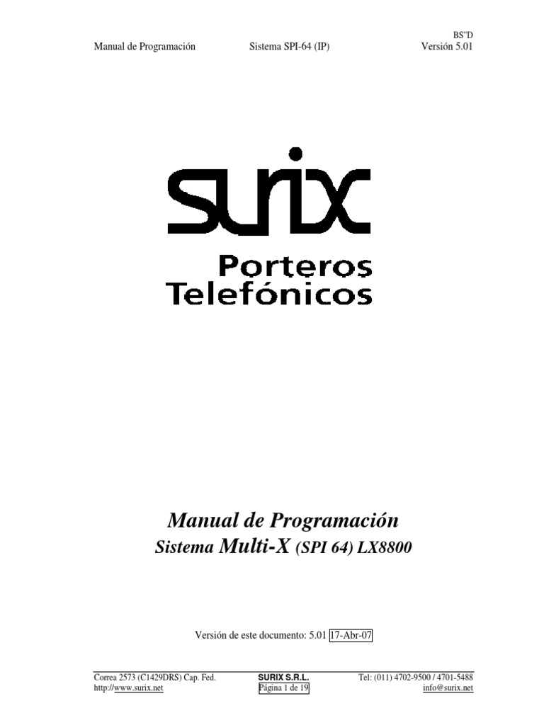 Surix Portero | PDF | Programación de computadoras | Informática y ...
